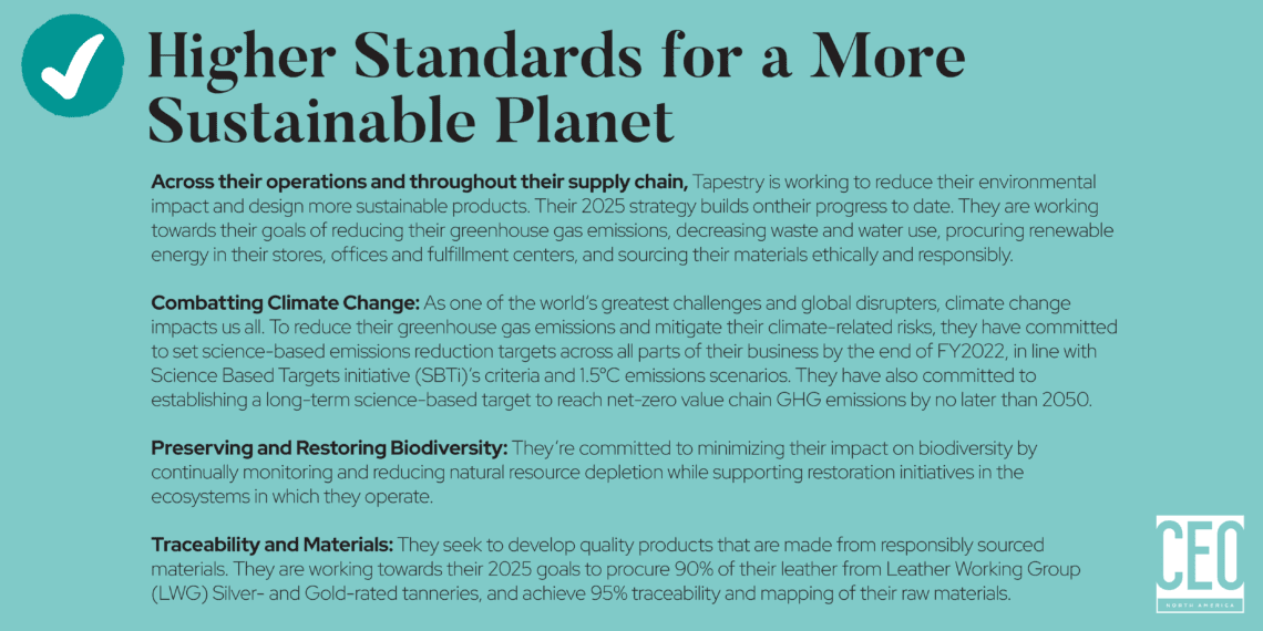 Tapestry CEO Joanne Crevoiserat: Stretching what's possible - CEO North ...