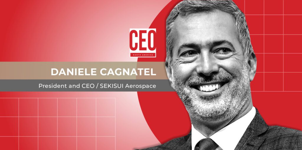 SEKISUI Aerospace CEO Daniele Cagnatel shows CEO NA Magazine how his ...
