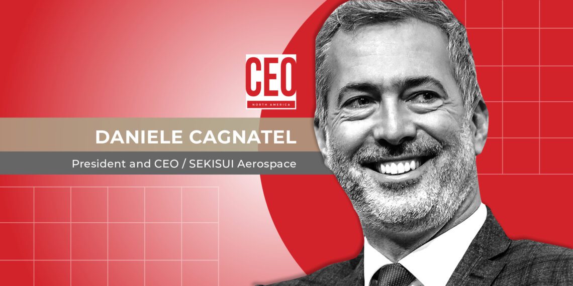 SEKISUI Aerospace CEO Daniele Cagnatel shows CEO NA Magazine how his ...