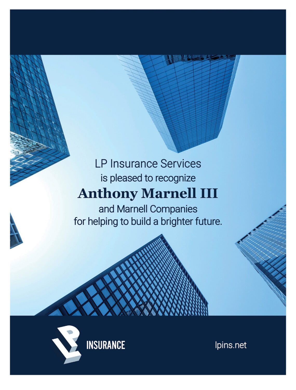 Marnell Companies CEO, Anthony A. Marnell III, shows CEO North America ...